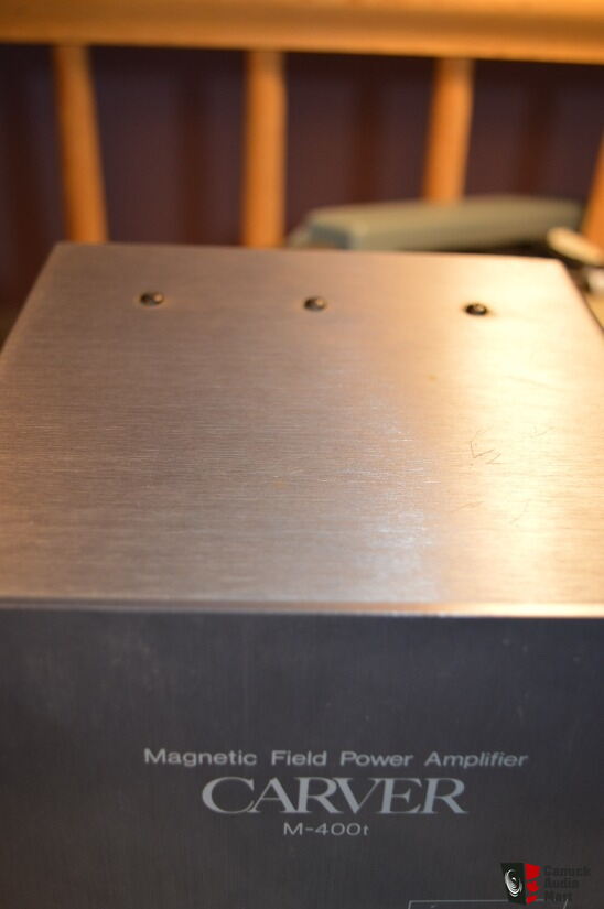 Carver Magnetic Field Power Amplifier M-400t M400t 2 Channel Cube Photo ...