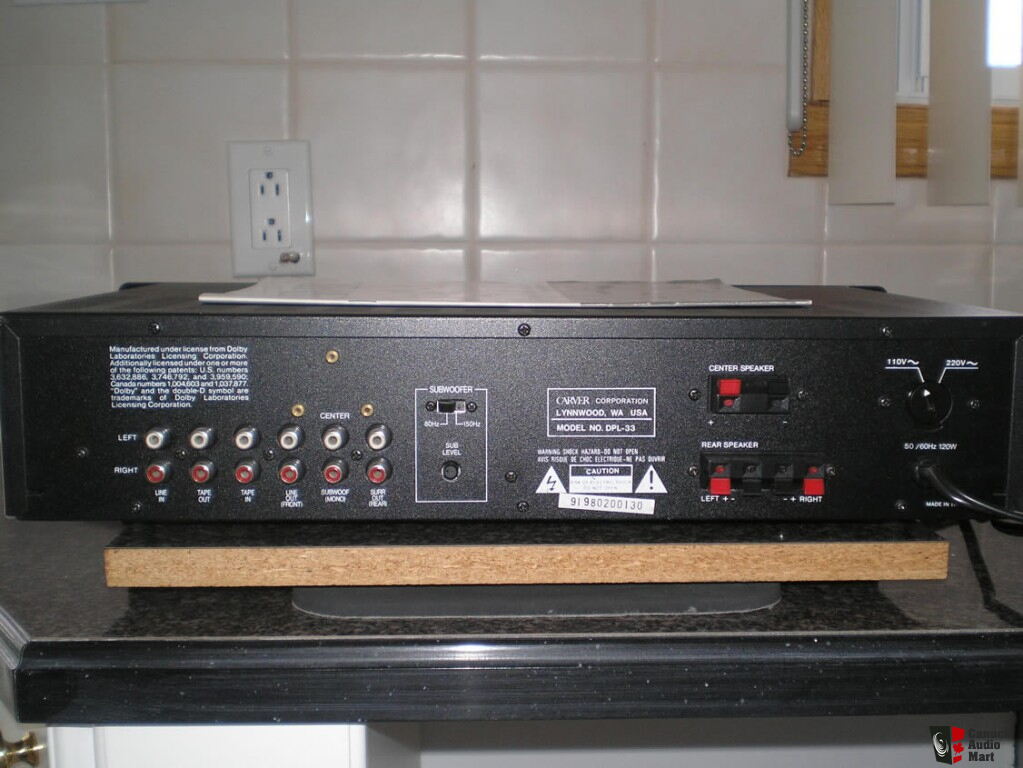 Carver DPL-33 Dolby Pro-Logic Surround Sound Processor Photo #316558 ...