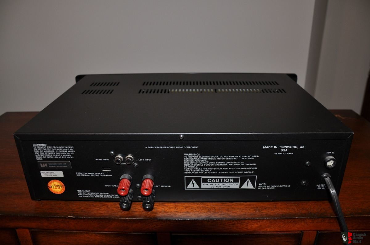 Carver TFM-45 Magnetic Field Amplifier Vintage (1990's - Like New ...
