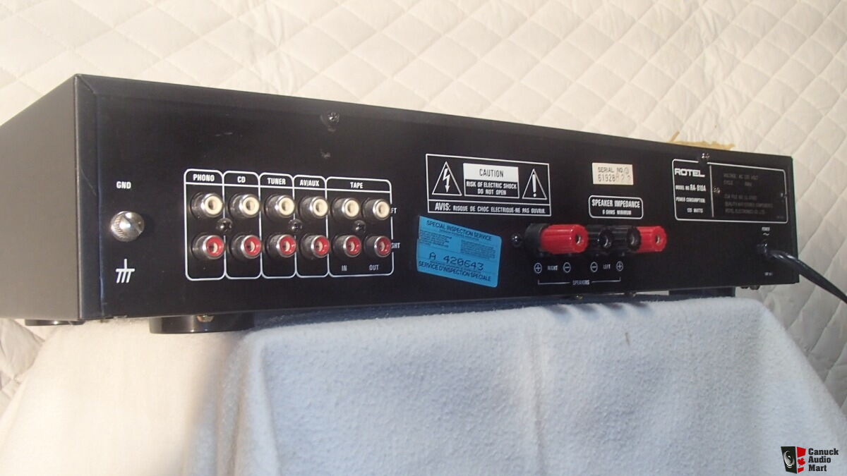Rotel Integrated Amplifier RA-810A plus Bonus Photo #3182895 - UK Audio ...