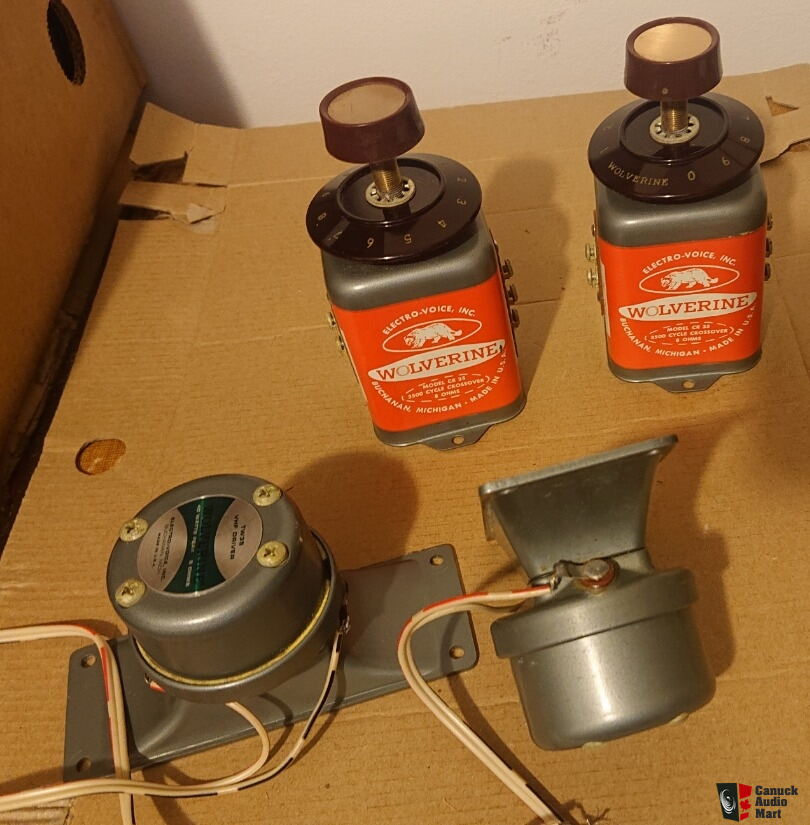 EV Electrovoice TW 35 VHF Tweeter horns + CR 35 crossovers.. Matched ...