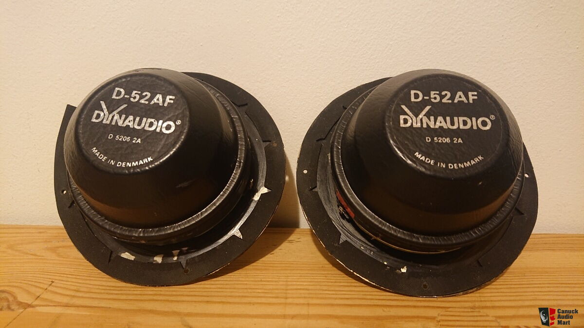 Pair Dynaudio D-52AF midrange speakers For Sale - Canuck Audio Mart