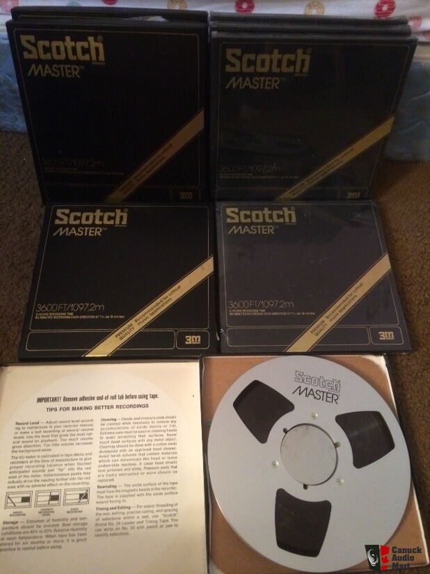 Scotch Master open reel tapes 3600 feet back coated For Sale - Canuck ...