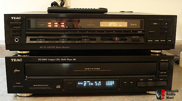 TEAC STEREO RECEIVER AG-35 & PD-D850 5-DISC CD W/REMOTE Photo #320249 ...