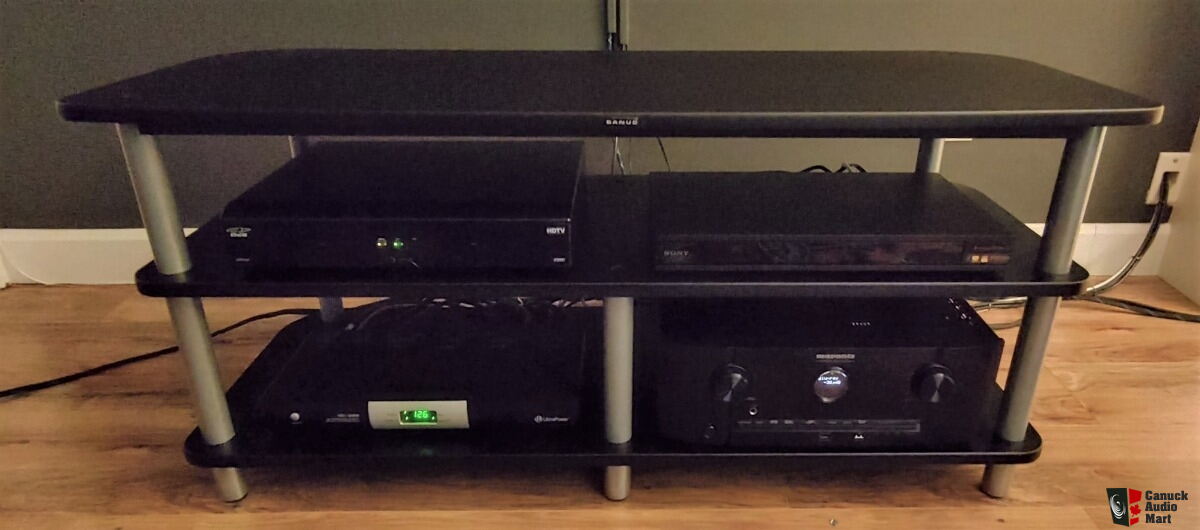 Sanus AFV48B Accurate Series 48-Inch Wide 3-Shelf AV Stand --NICE ...
