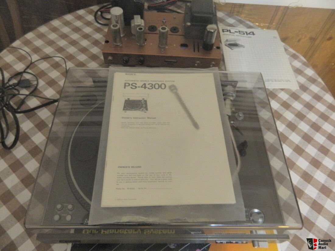 Sony PS 4300 Turntable in Excellent Condition With Original Manual For ...