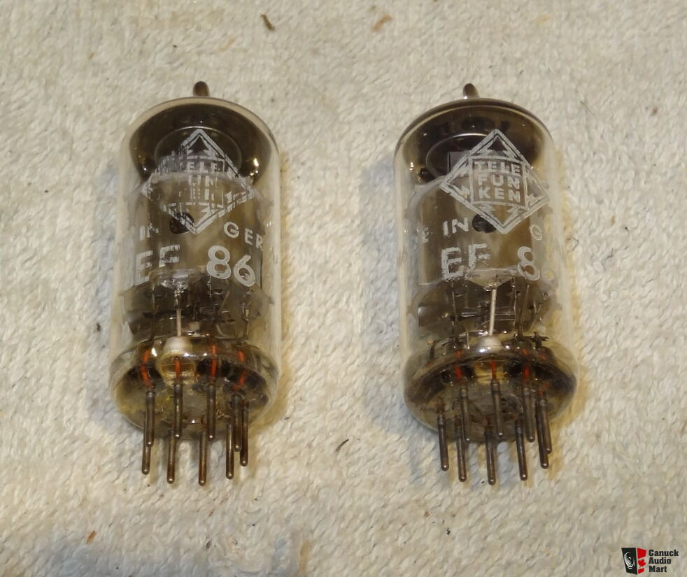 Telefunken EF86 tubes PAIR For Sale - Canuck Audio Mart