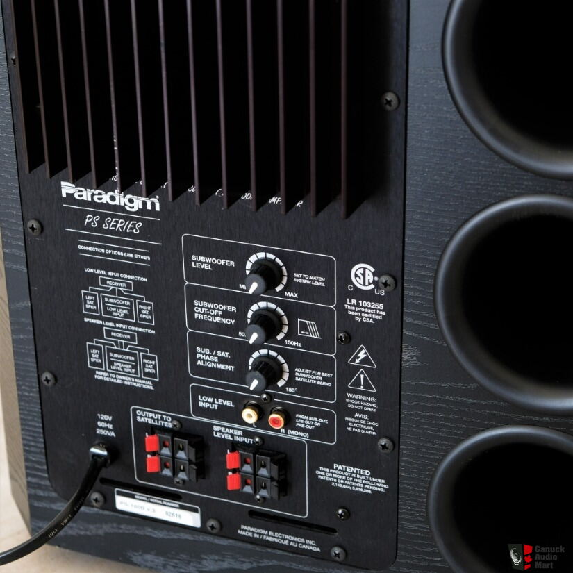 Subwoofer Paradigm PS-1000 v.3 Photo #3221855 - Canuck Audio Mart