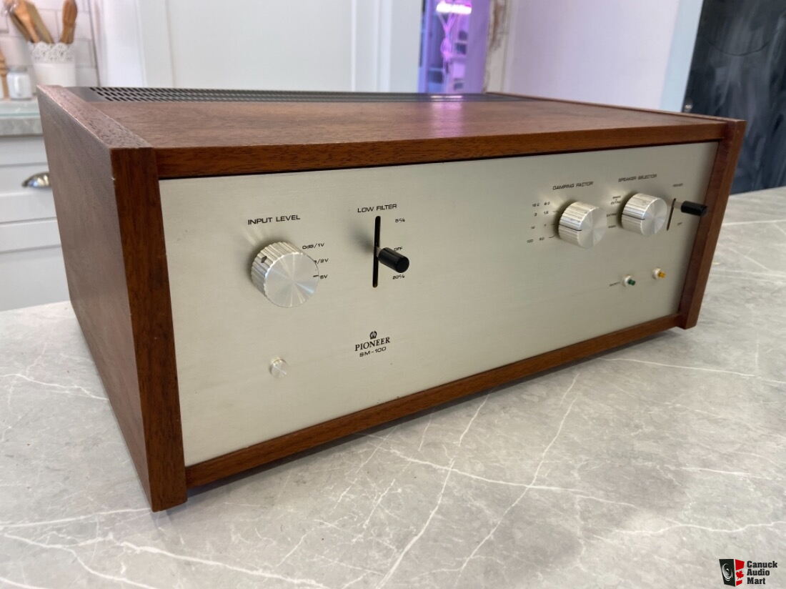 NICE Pioneer SM-100 Amplifier,,all working but need to be cheack ...