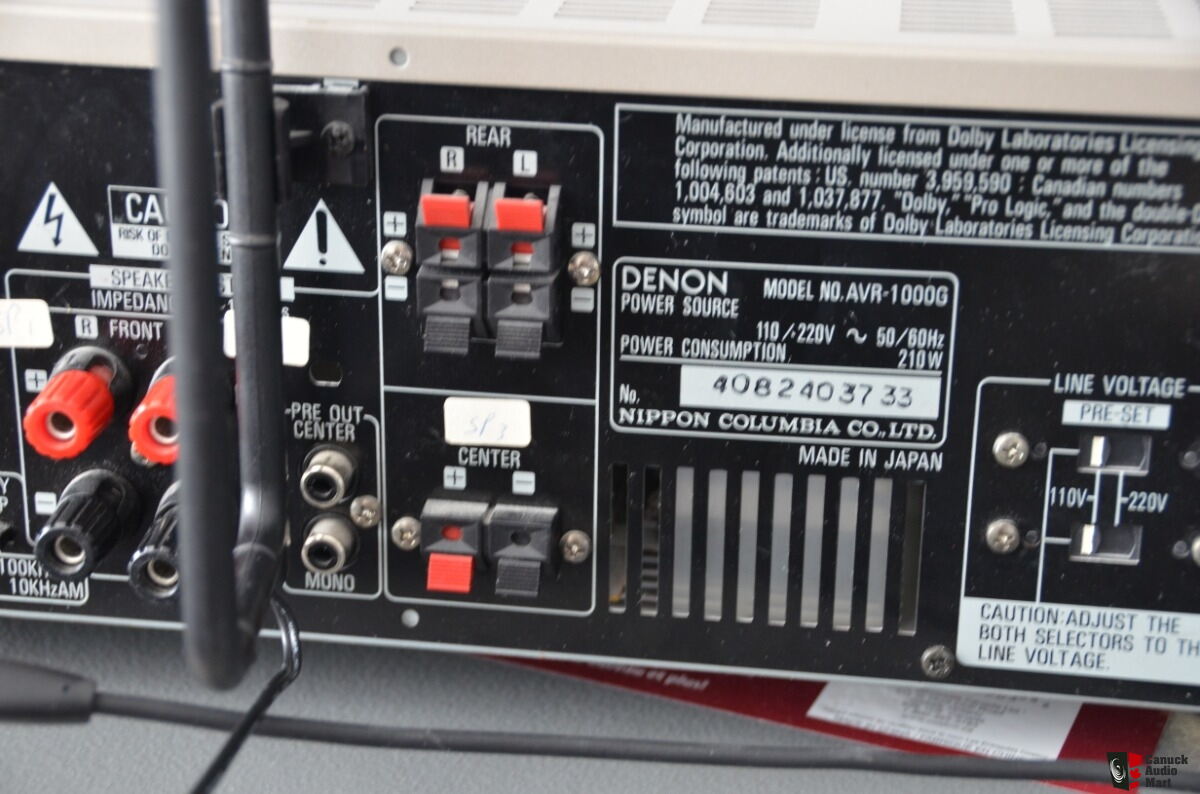 Denon AVR-1000G Photo #3226945 - US Audio Mart
