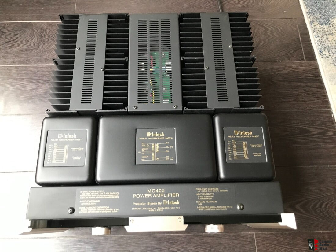 McIntosh MC402 Power Amplifier 400 watts X 2 @ 8ohm Photo #3227379 - US ...