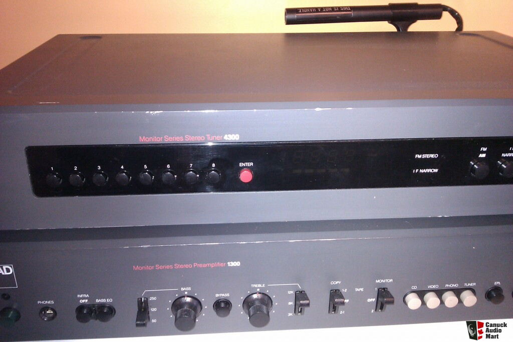 NAD Monitor Series 1300 Pre-amp and 4300 Tuner Photo #323838 - UK Audio ...