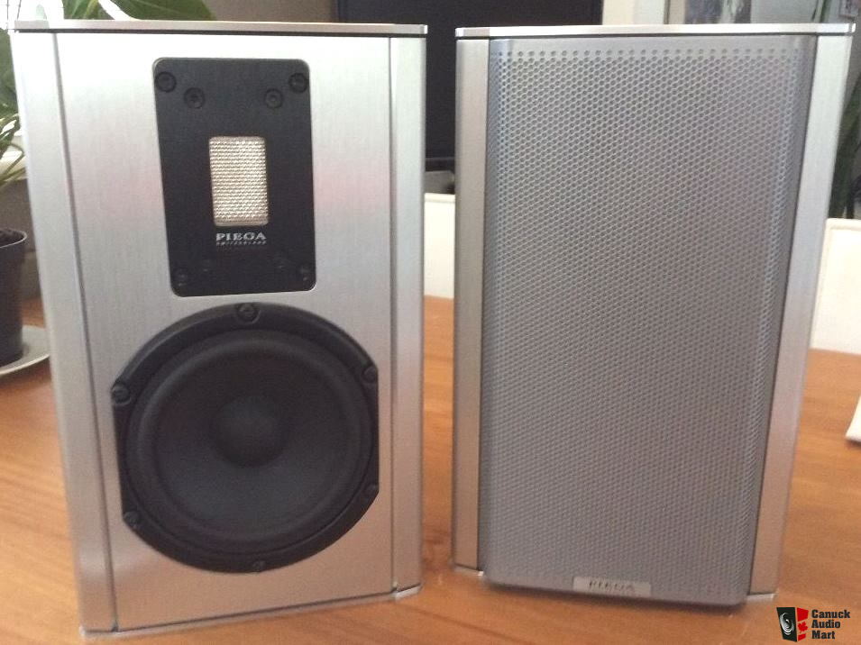 Piega ribbon tweeter speakers with matching stands - Made in ...