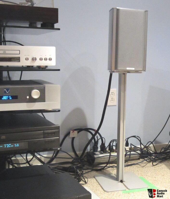 Piega ribbon tweeter speakers with matching stands - Made in ...