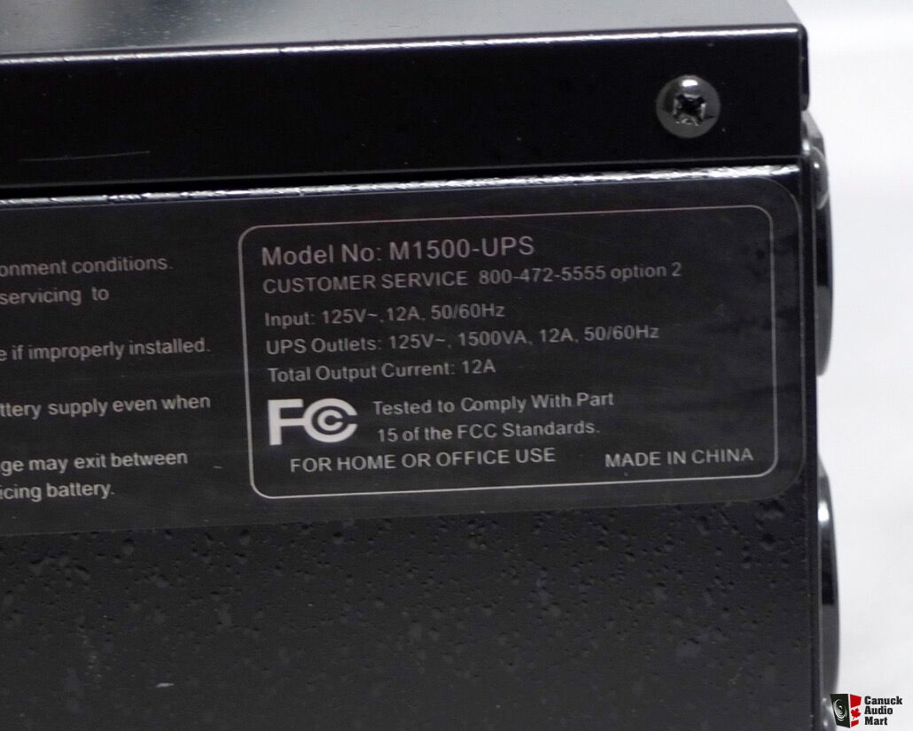Panamax M1500 MAX 1500 UPS Battery Back Up Home Theatre $250 Photo ...