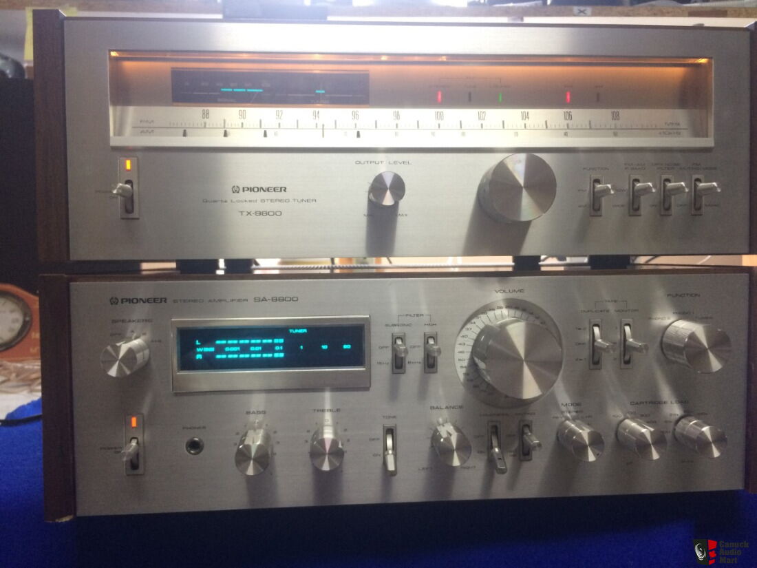 Pioneer SA-8800 + TX-9800 Blue Line amplifier + Tuner Vintage 1980 ...