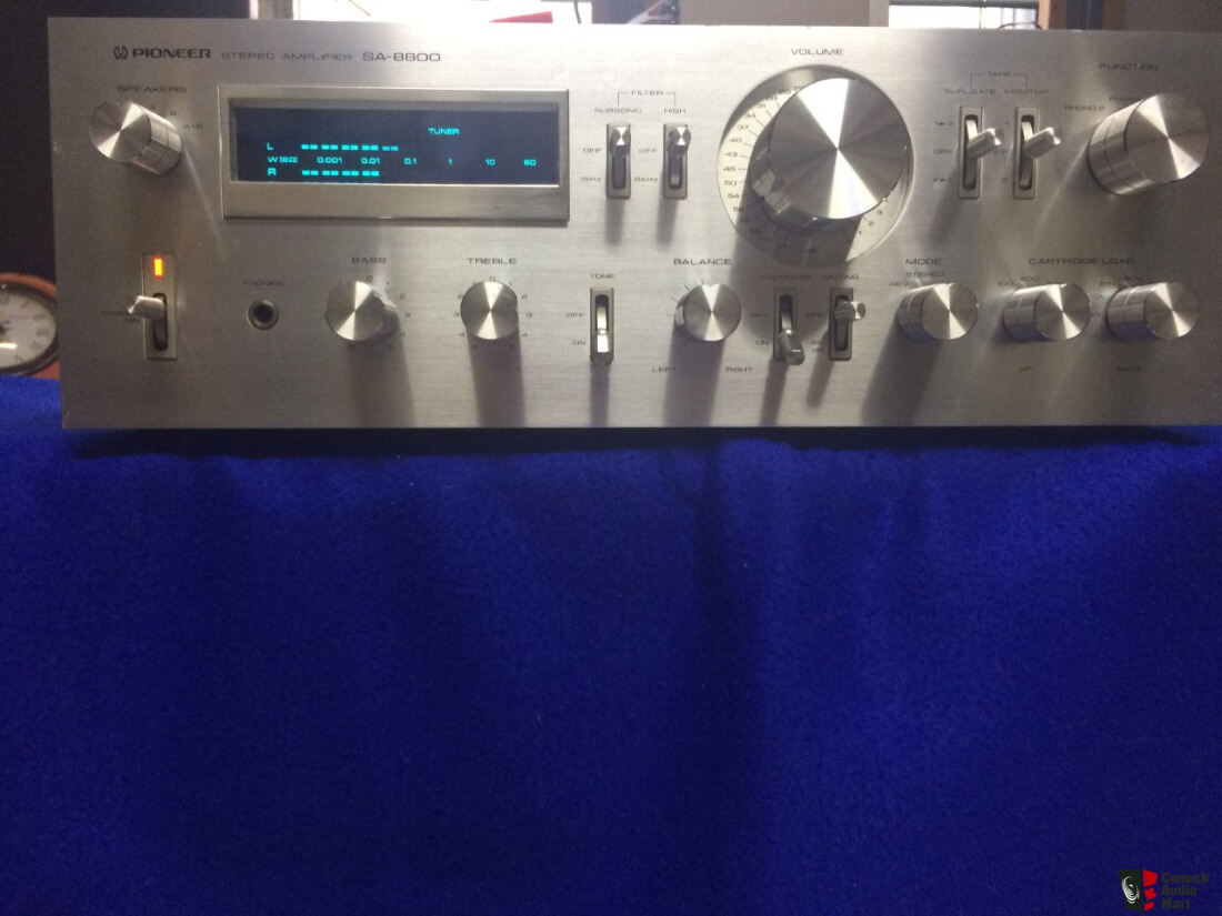 Pioneer SA-8800 Blue Line amplifier Vintage 1980 80 wrms Universal ...