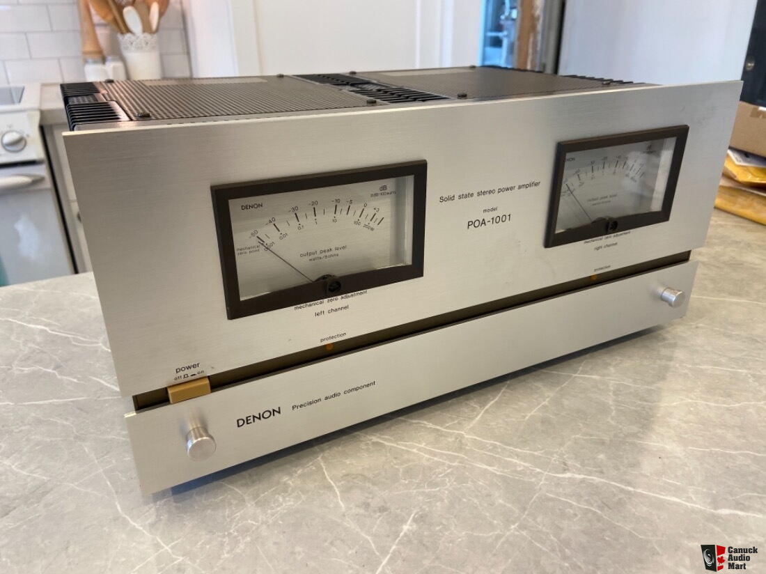 Denon POA 1001 DUAL MONO POWER Amp very very nice perfect working free ...