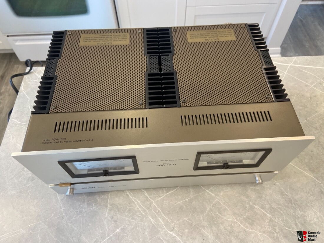 Denon POA 1001 DUAL MONO POWER Amp very very nice perfect working free ...