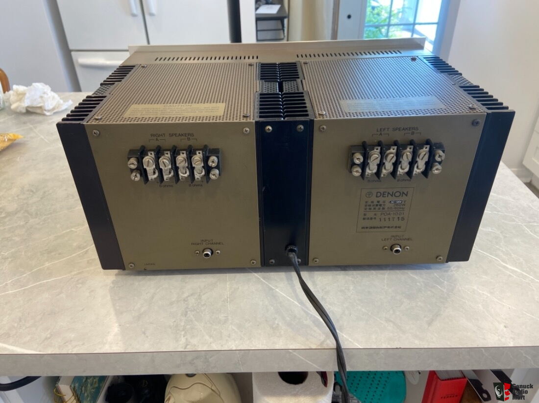 Denon POA 1001 DUAL MONO POWER Amp very very nice perfect working free ...
