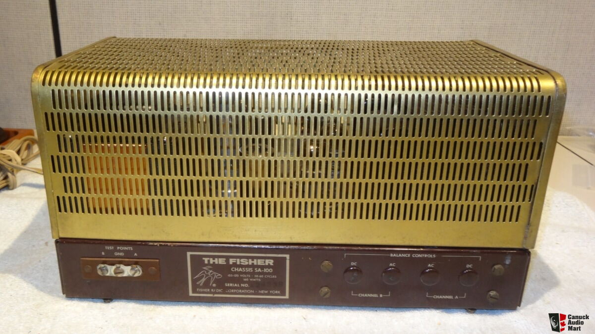 Fisher SA100 tube power amplifier with 7189 output tubes Photo #3252157 ...