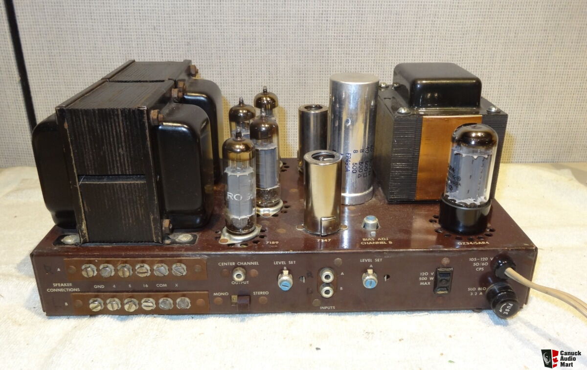 Fisher SA100 tube power amplifier with 7189 output tubes Photo #3252157 ...