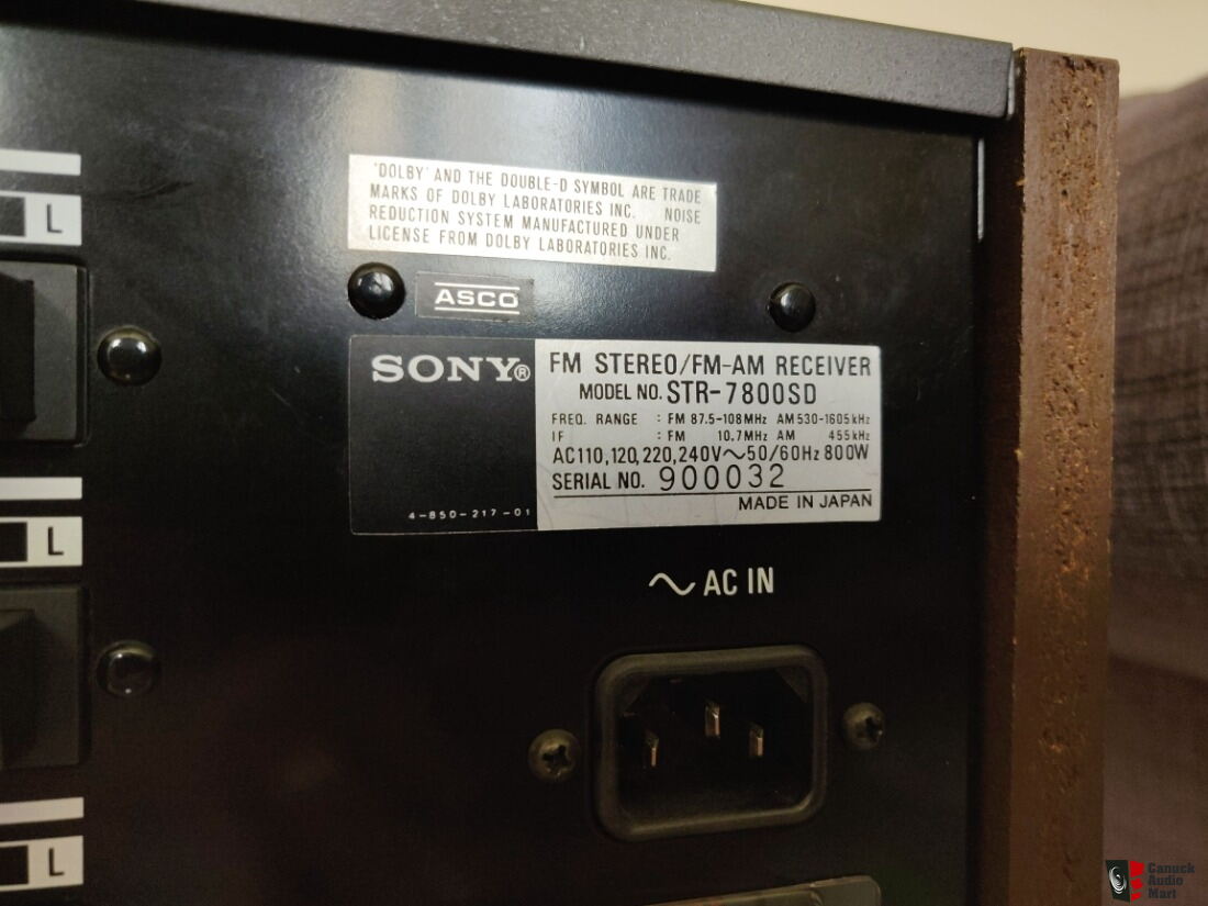 Sony STR-7800SD rare receiver Photo #3255207 - UK Audio Mart