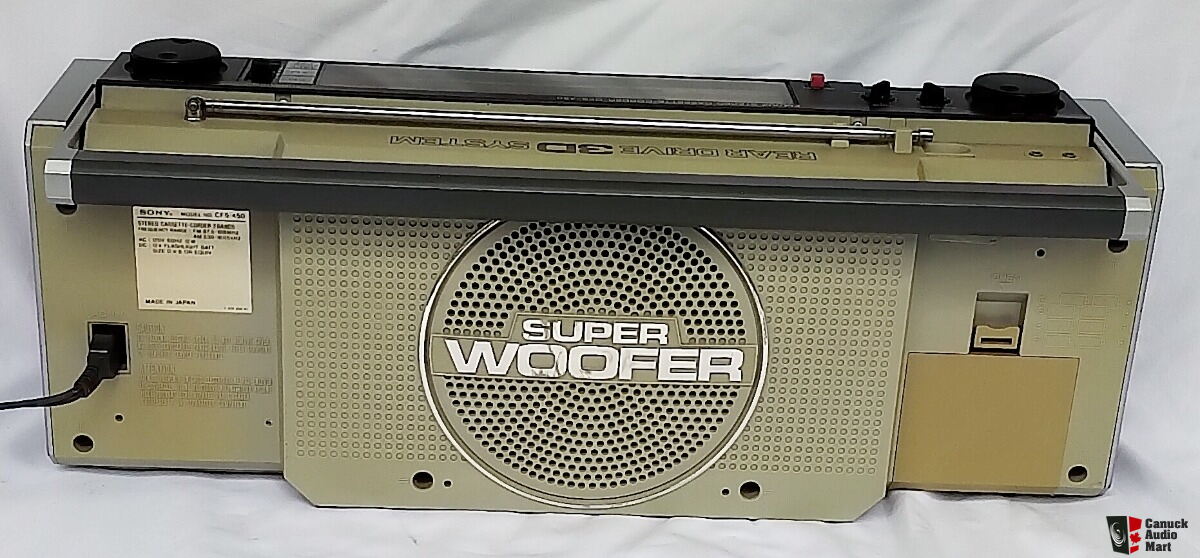 Vintage Sony CFS-450 AM/FM Stereo Cassette Recorder Boombox Photo ...
