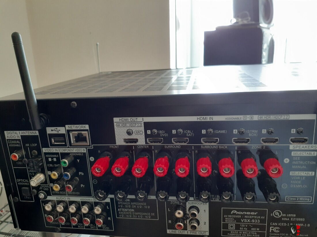 Excellent High-End Pioneer 7.2 4K HDMI Network Receiver with Built-in ...