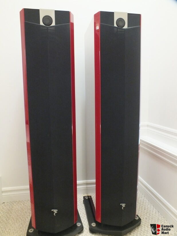 Focal 826W floorstanders in Imperial Red finish For Sale - Canuck Audio ...