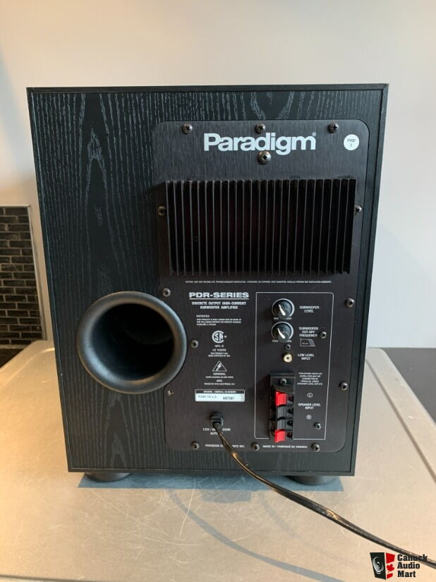 Paradigm PDR-10 V3 Powered Subwoofer POWERFULL w/12" MONSTER SUB LINE ...