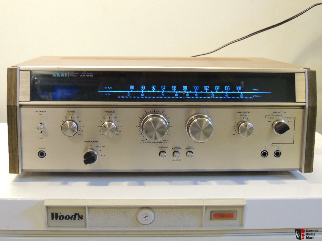 Vintage and Rare Akai AA-910 Stereo Receiver Photo #3279575 - UK Audio Mart