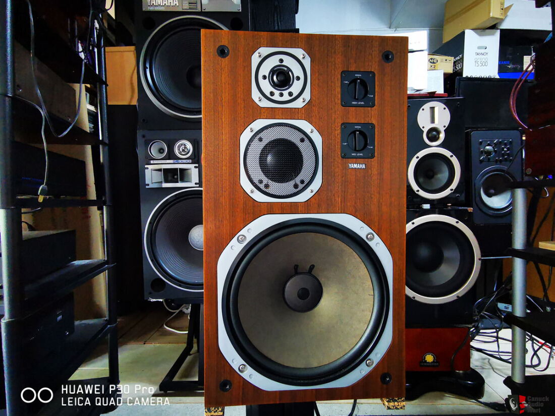 Yamaha NS-690 Vintage 3-Way Speakers only.Upgraded to 5-Way Binding ...