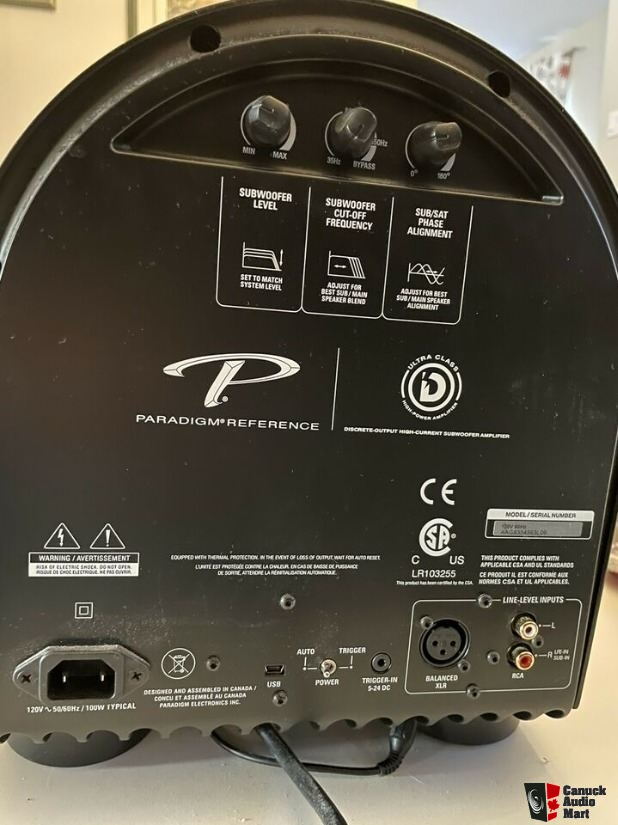 FOR SALE: Paradigm Reference Seismic 110 subwoofer Photo #3283681 ...