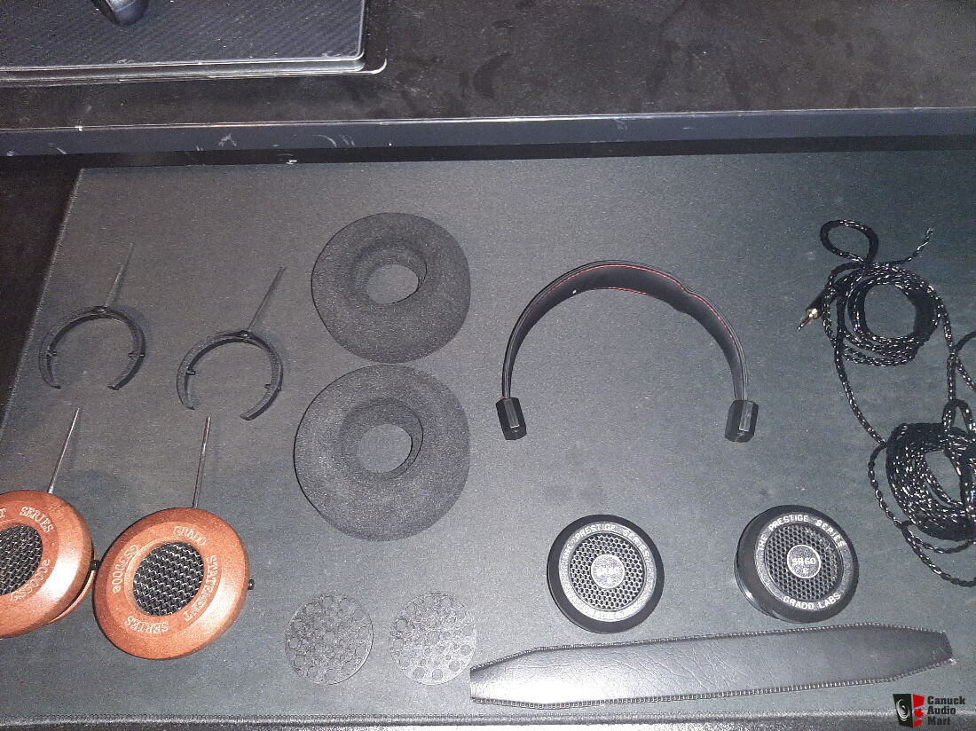 Misc Grado Parts (Wood Cups, SR80 Cups, headband, Cables) For Sale ...