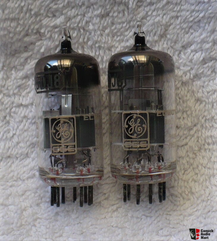1 Vintage Pair Of GE 6DJ8 ECC88 Preamplifier Tubes NOS NIB Photo ...