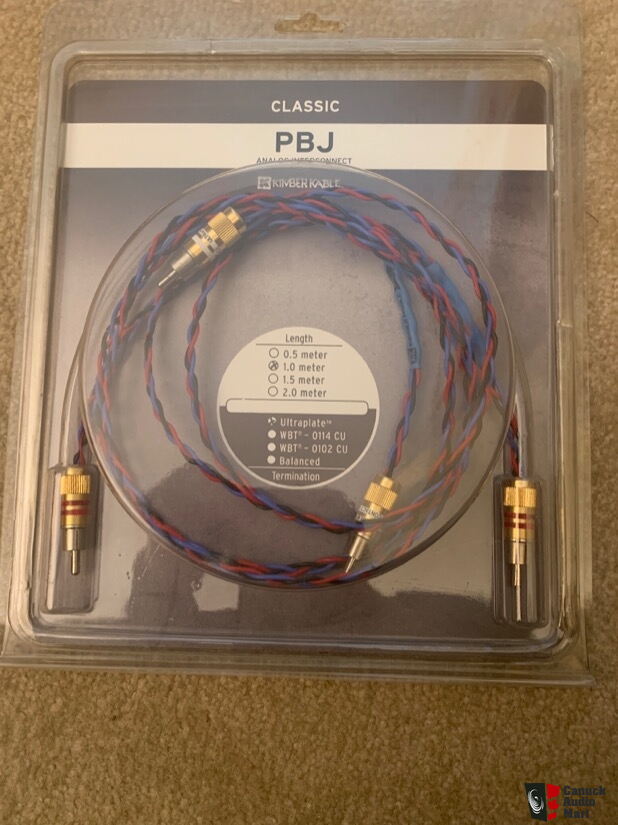 Kimble PBJ RCA Analog Interconnect cable For Sale - Canuck Audio Mart