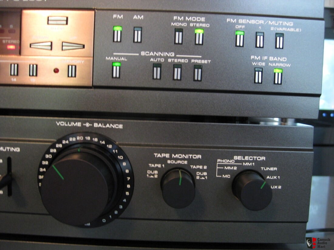 AKAI rare legendary PS-200M Power Amplifier, PS-200C Preamplifier & PS ...