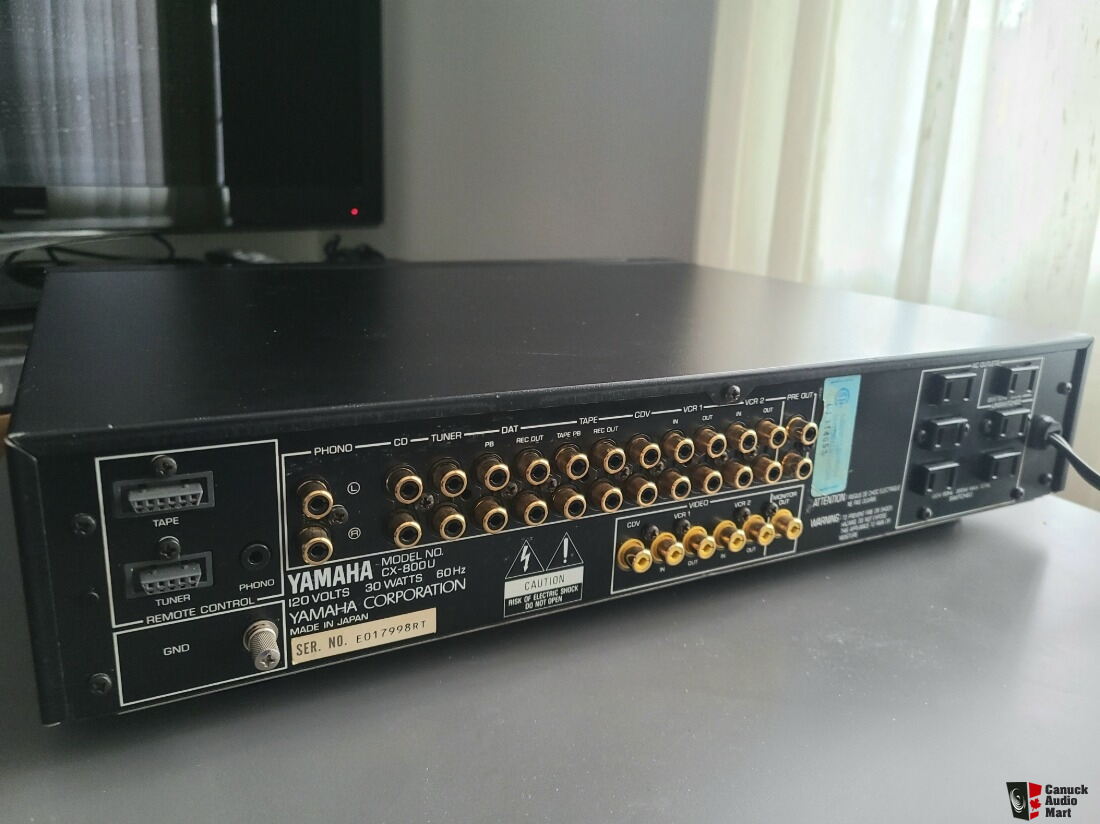 Yamaha power amplifier MX-800 & pre-amp CX-800U with original remote ...