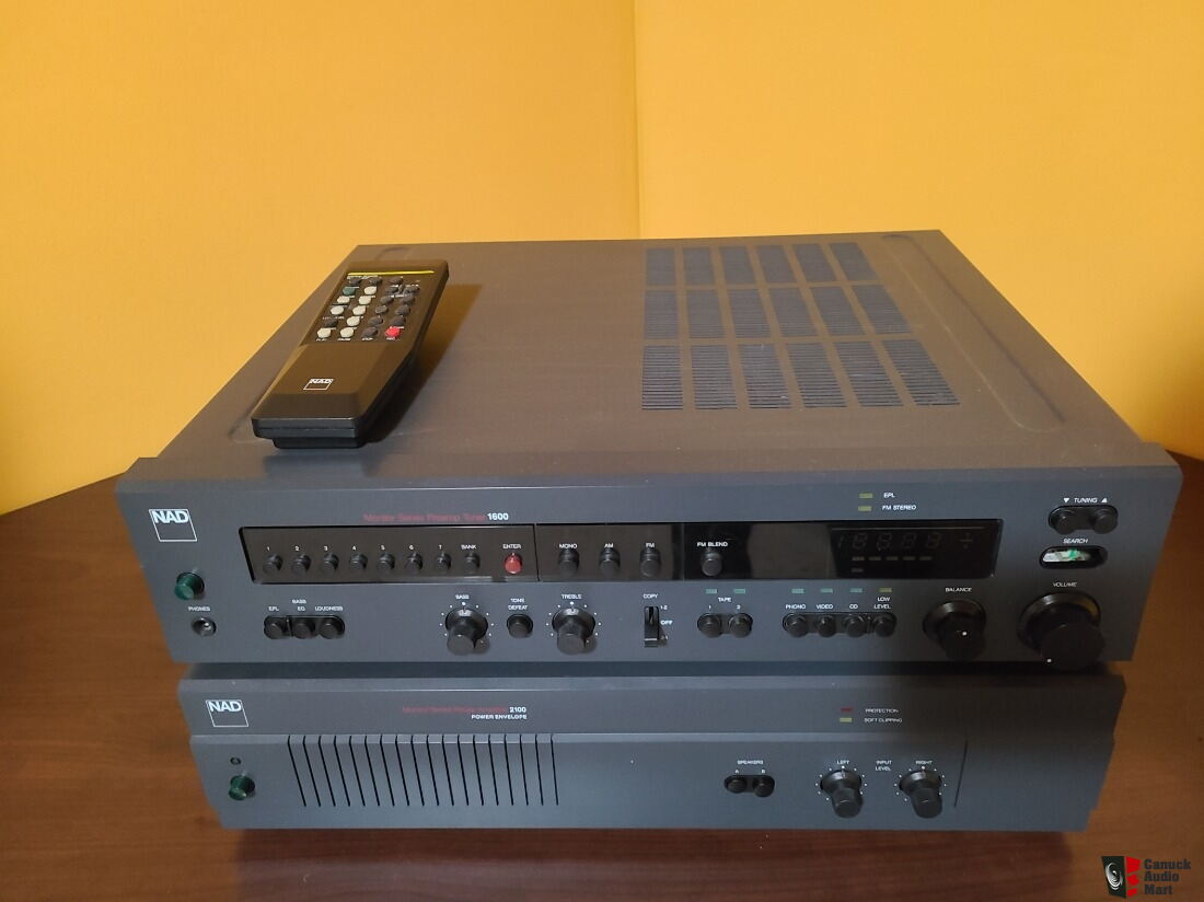 NAD 2100 power amp with 1600 preamp For Sale - Canuck Audio Mart