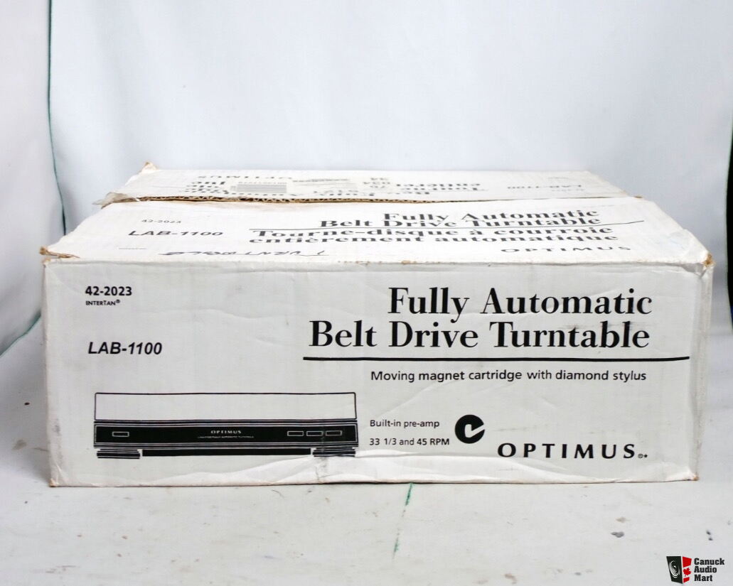 Optimus LAB-1100 Fully Automatic Turntable Built in Pre Amp NEW $70.00 ...