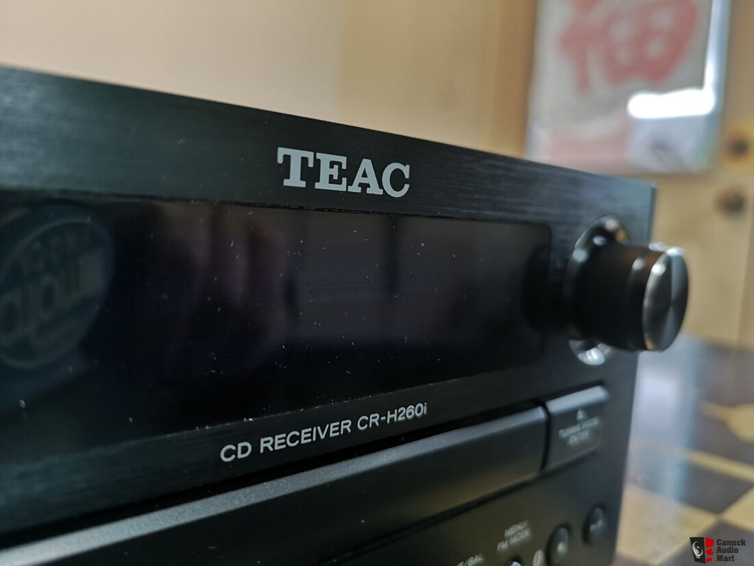 Teac CR-H260I-B CD/SD Receiver with Bluetooth, Black Finish, Class D ...