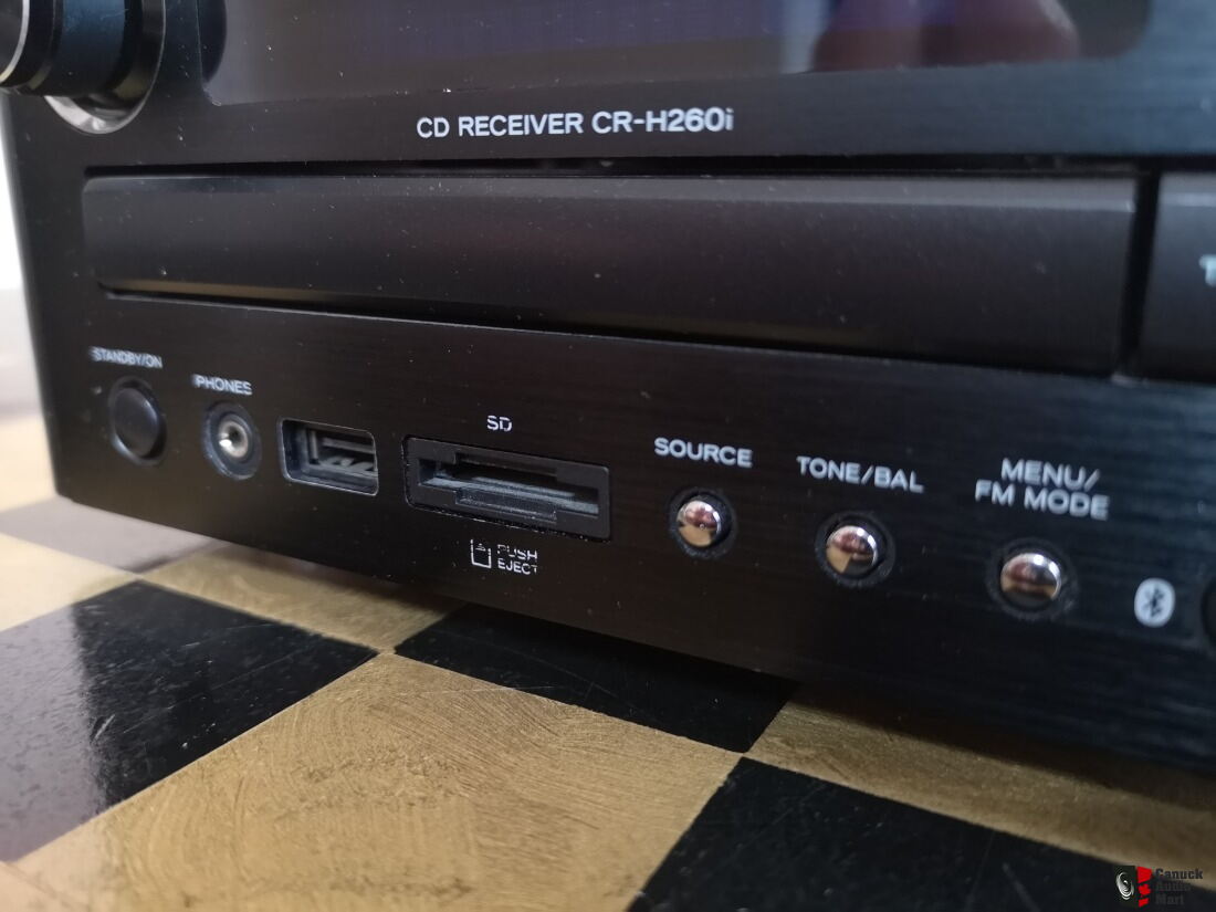 Teac CR-H260I-B CD/SD Receiver with Bluetooth, Black Finish, Class D ...