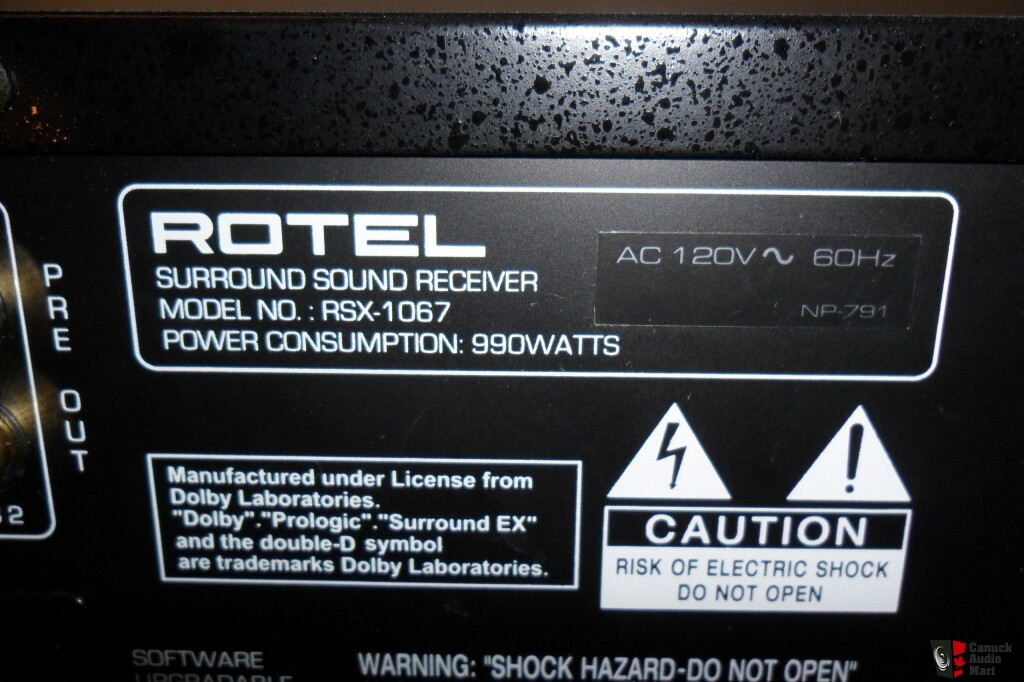 Rotel RSX 1067 Receiver Photo #333198 - Canuck Audio Mart