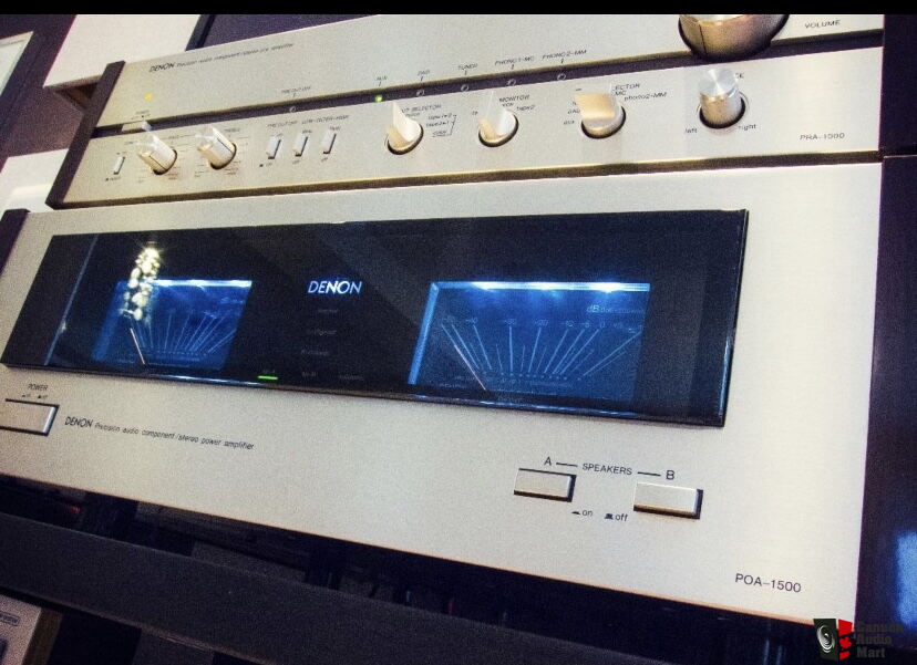 Denon PRA-1000 Pre-Amplifier Denon POA-1500 Power Amplifier Photo ...