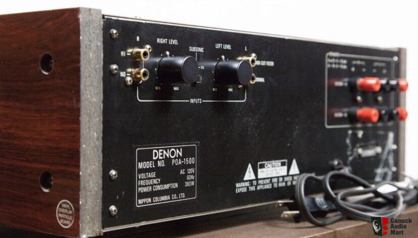 Denon PRA-1000 Pre-Amplifier Denon POA-1500 Power Amplifier Photo ...