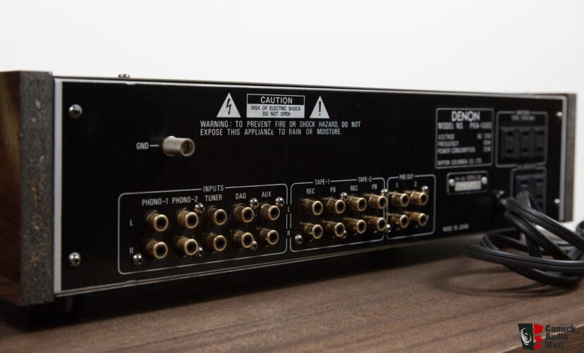 Denon PRA-1000 Pre-Amplifier Denon POA-1500 Power Amplifier Photo ...