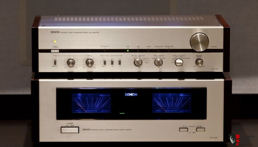 Denon PRA-1000 Pre-Amplifier Denon POA-1500 Power Amplifier Photo ...