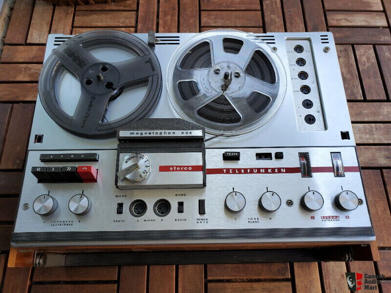 vintage Telefunken Magnetophon 204 MCM reel to reel player Photo ...