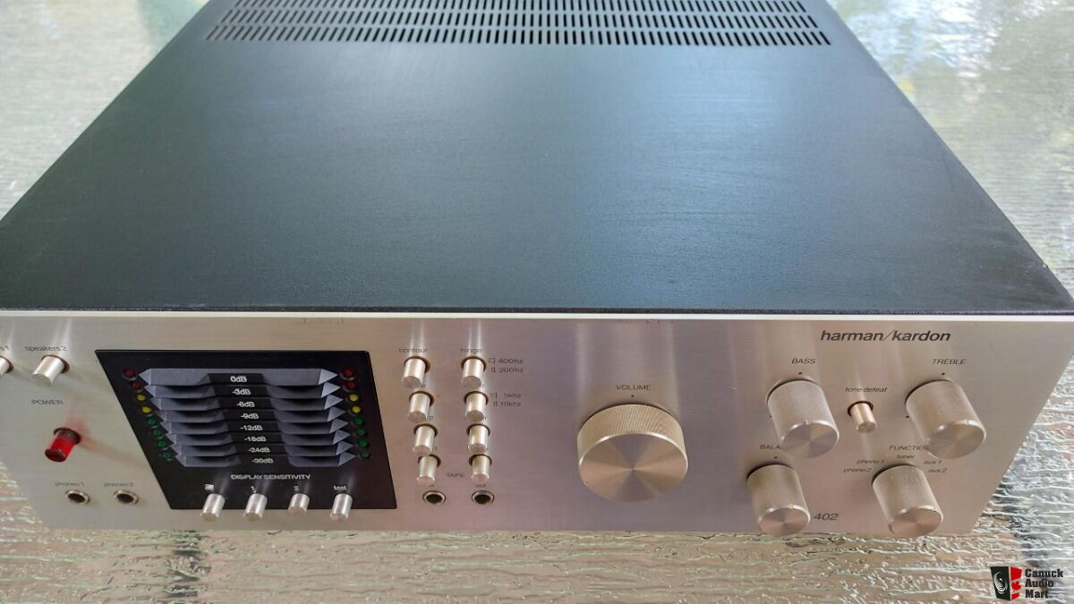 Harman Kardon A402 Integrated Amplifier Dual Mono with matching T403 ...